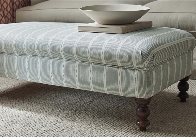 Upholstered Footstools: Bespoke Patterned UK Made Footstools